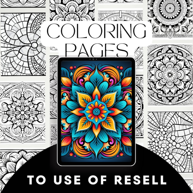 30 Premium Coloring Pages to Use or Resell Resalable Coloring Book ...