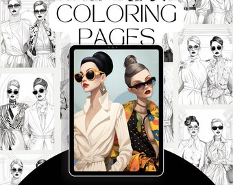 30 Premium Coloring Pages to Use or Resell Resalable - Etsy