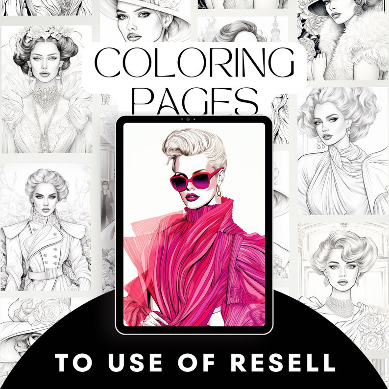 21 Premium Coloring Pages to Use or Resell Resalable Coloring Book ...