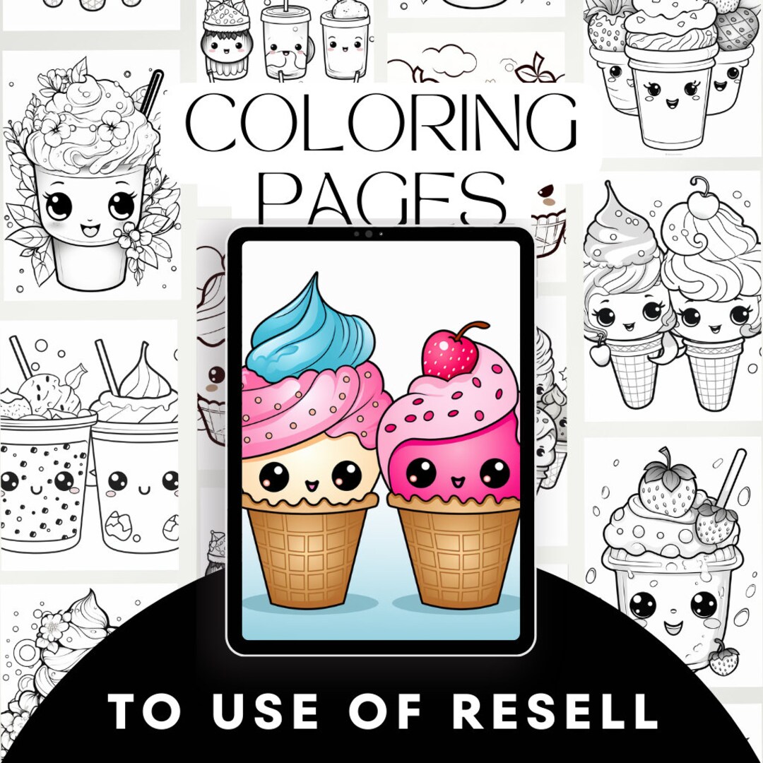 40 Premium Coloring Pages to Use or Resell Resalable Coloring Book ...