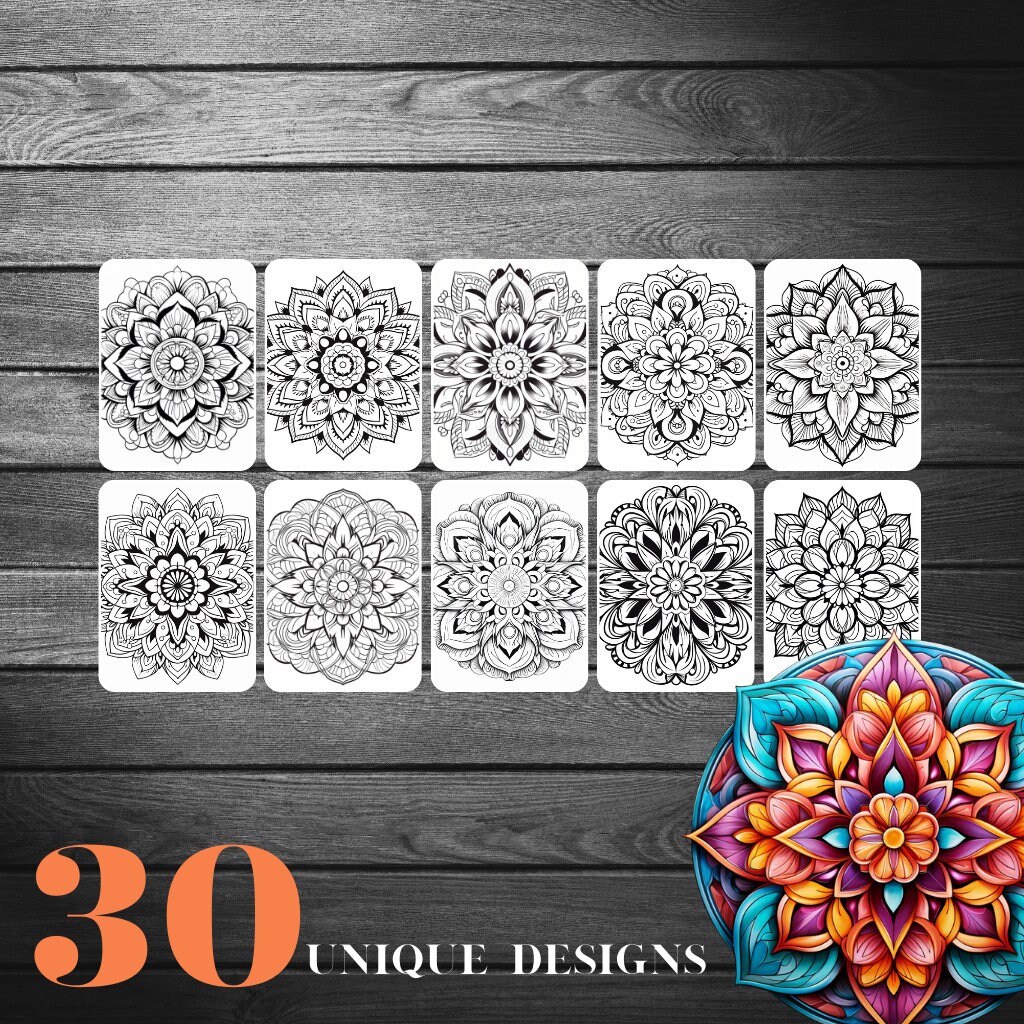30 Premium Coloring Pages to Use or Resell Resalable Coloring Book ...