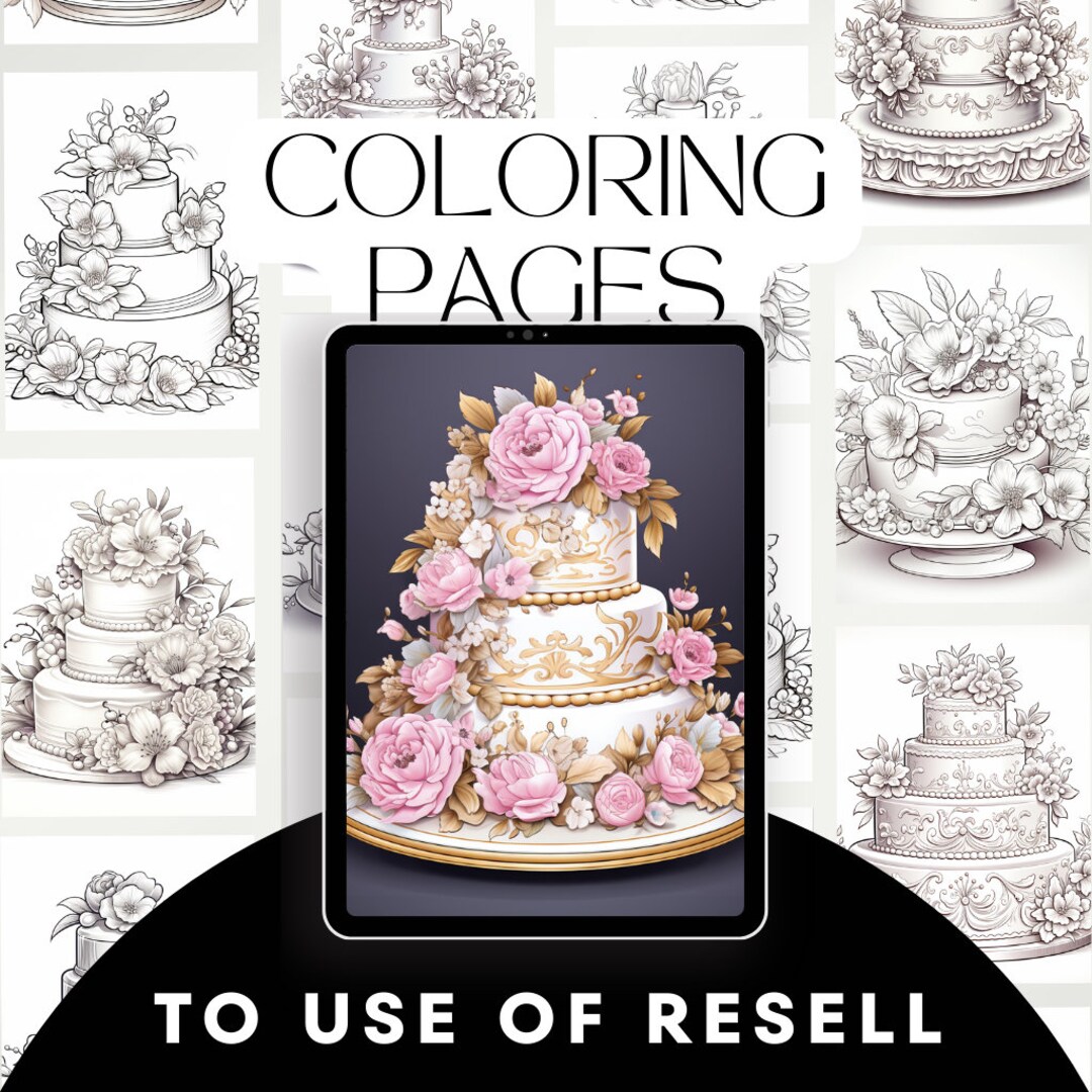 30 Premium Coloring Pages to Use or Resell Resalable Coloring Book ...