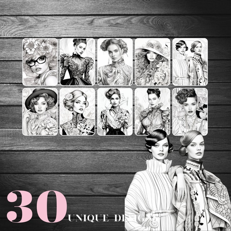 30 Premium Coloring Pages to Use or Resell Resalable Coloring Book ...