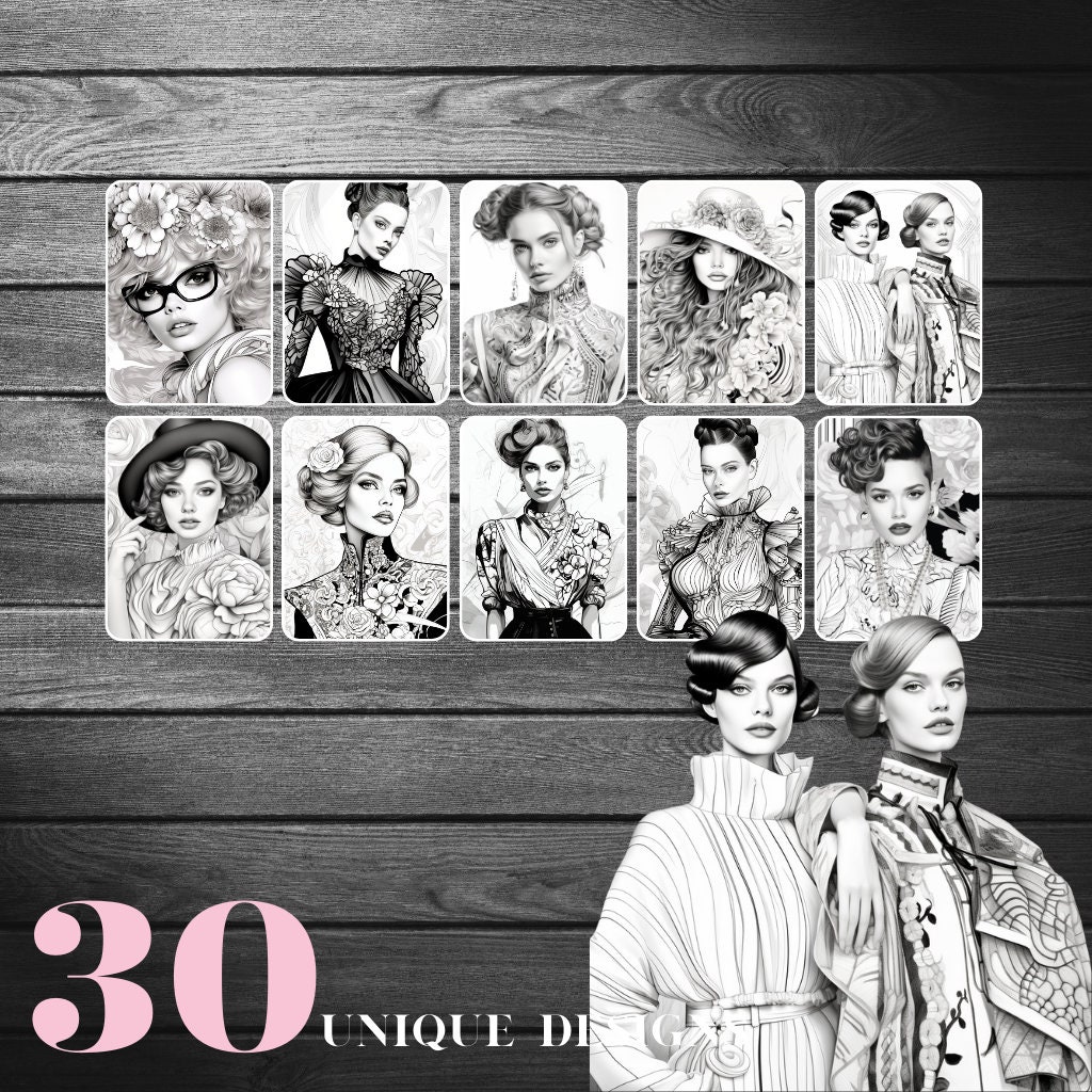 30 Premium Coloring Pages to Use or Resell Resalable Coloring Book ...