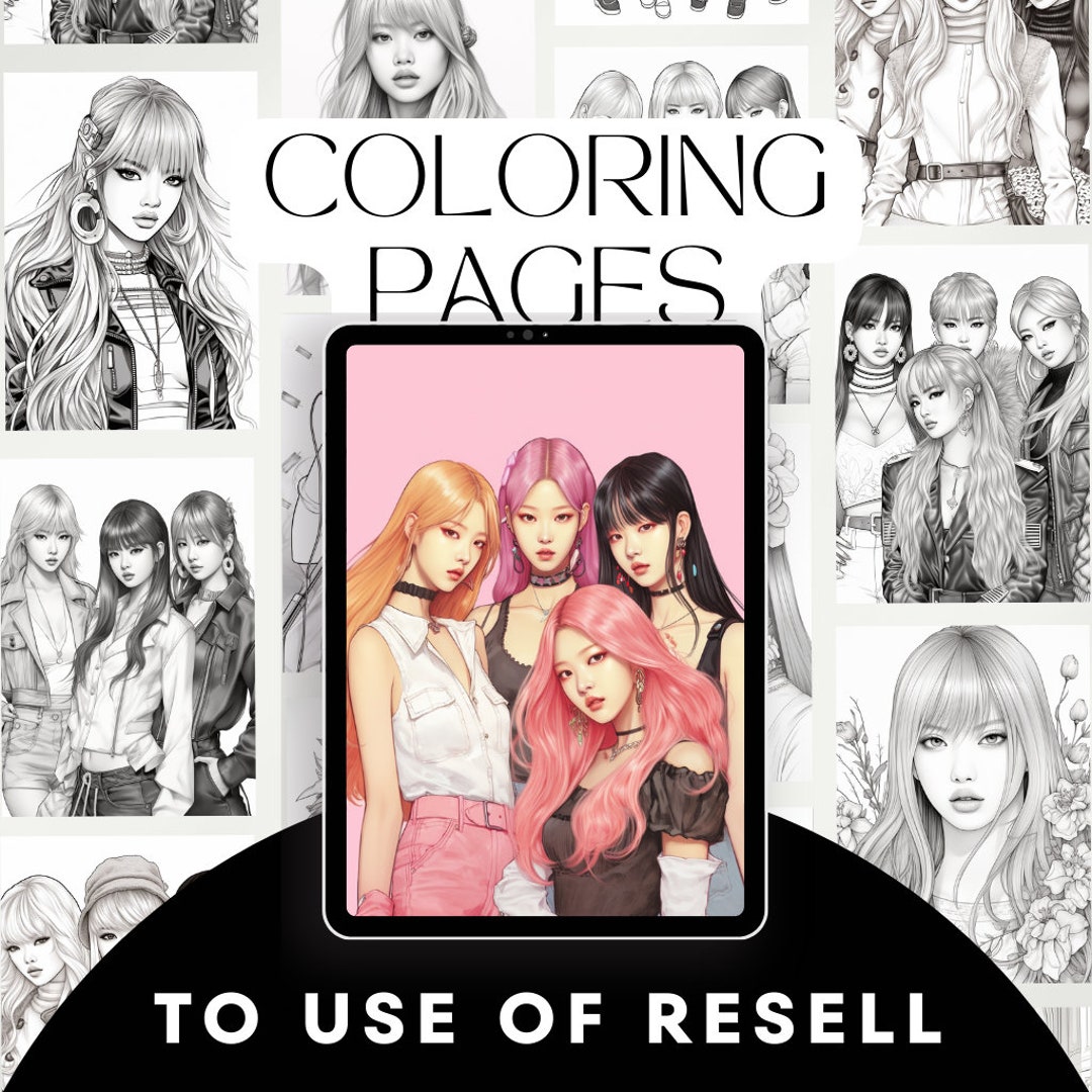 30 Premium Coloring Pages to Use or Resell Resalable - Etsy