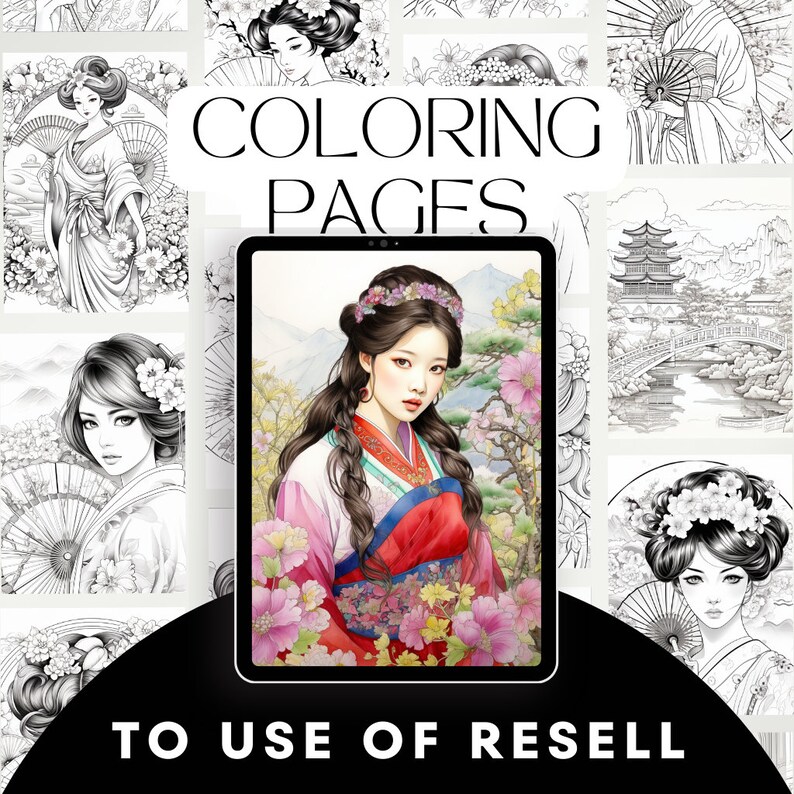 20 Premium Coloring Pages to Use or Resell Resalable Coloring Book ...