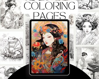 40 Premium Coloring Pages to Use or Resell Resalable Coloring Book ...