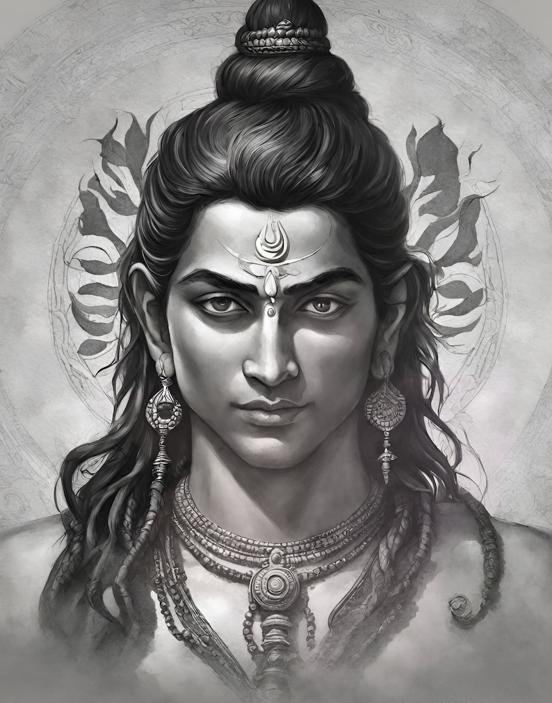Lord Shiva Wall Art, ,hinduism,hindu God Lord Shiva Print, Shiva Canvas ...