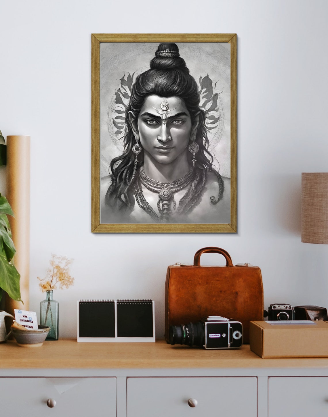Lord Shiva Wall Art, ,hinduism,hindu God Lord Shiva Print, Shiva Canvas ...