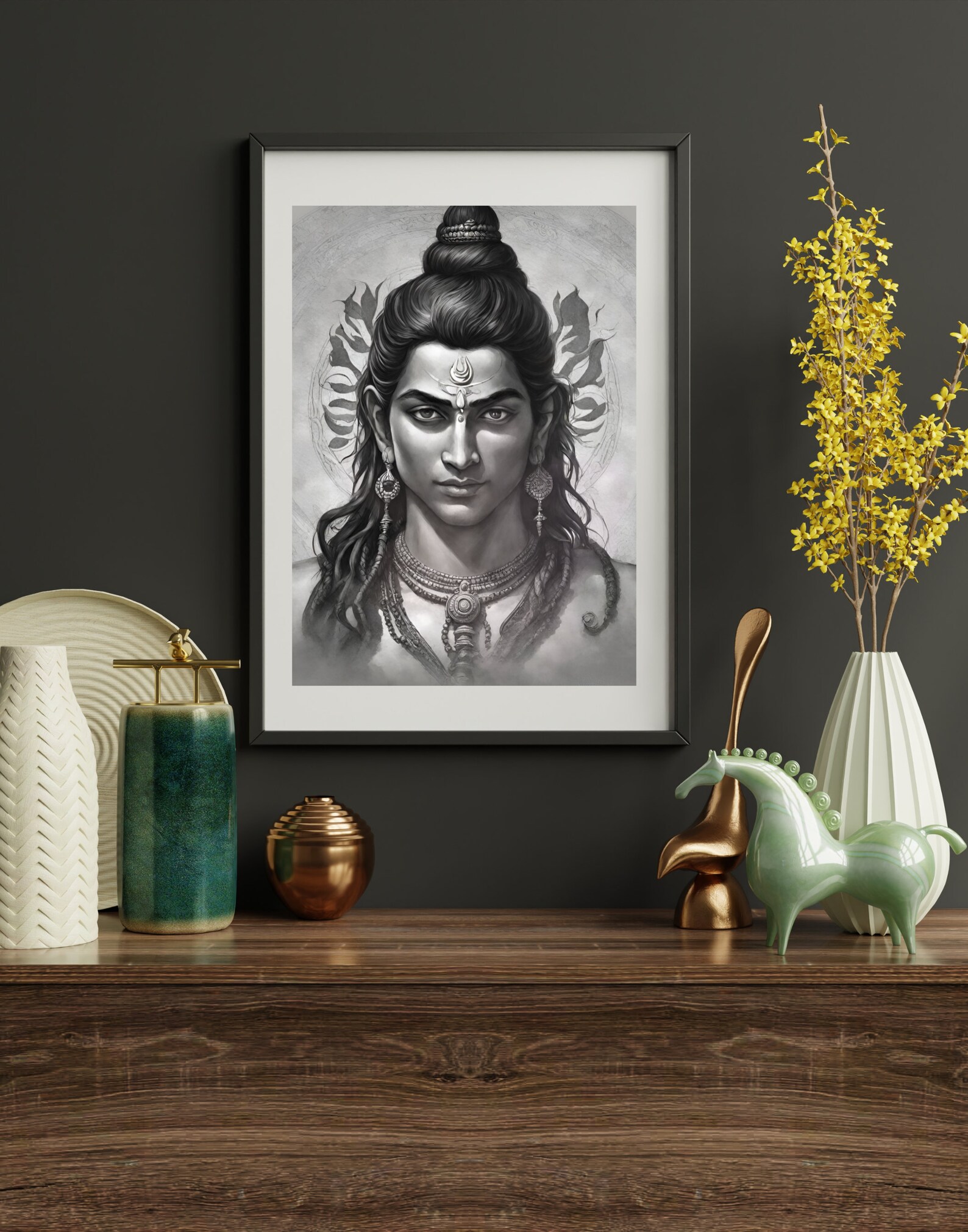 Lord Shiva Wall Art, ,hinduism,hindu God Lord Shiva Print, Shiva Canvas ...