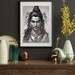 Lord Shiva Wall Art, ,hinduism,hindu God Lord Shiva Print, Shiva Canvas ...