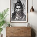 Lord Shiva Wall Art, ,hinduism,hindu God Lord Shiva Print, Shiva Canvas ...