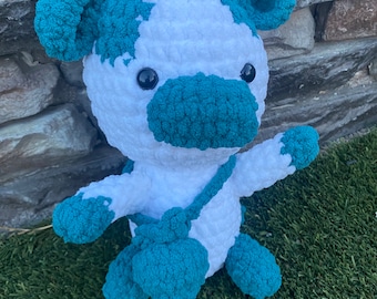 Jumbo Blueberry Cow Amigurumi Plushie - Etsy