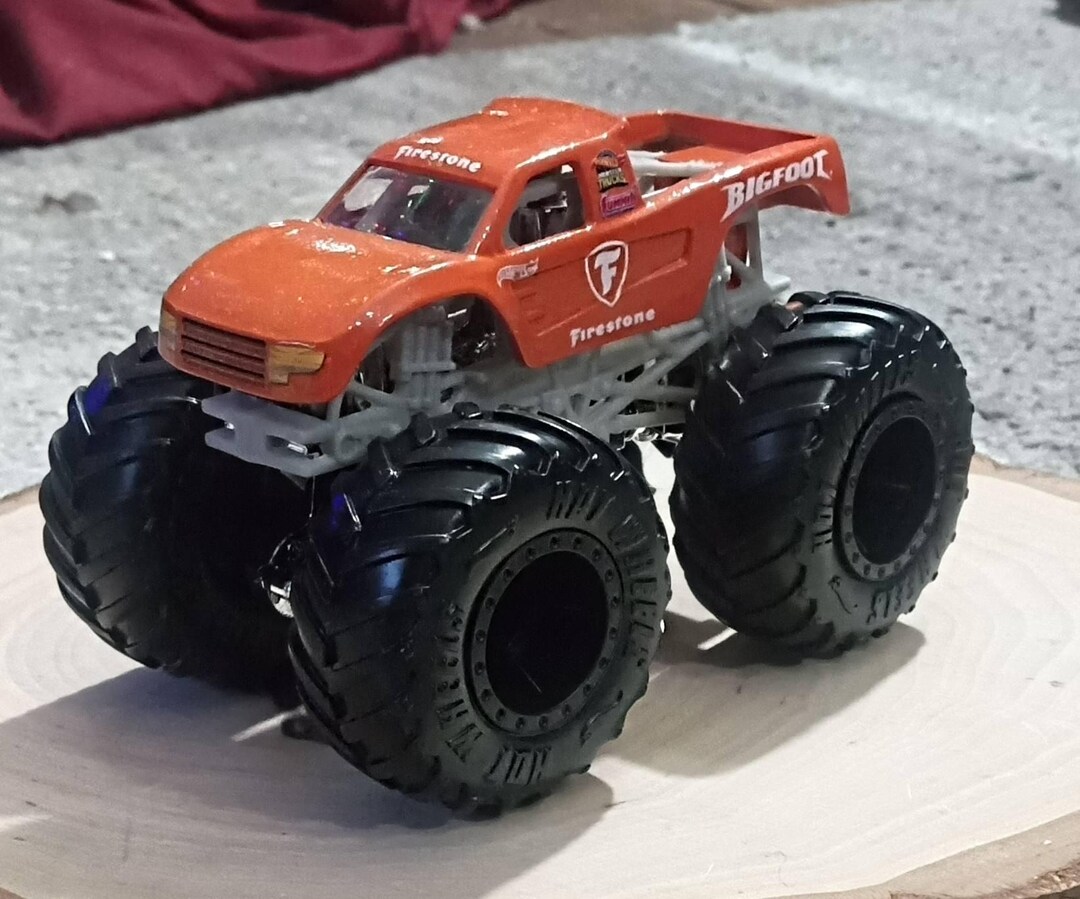 Hot Wheels Monster Truck Bigfoot Rare Orange Truck 1/64 Scale - Etsy