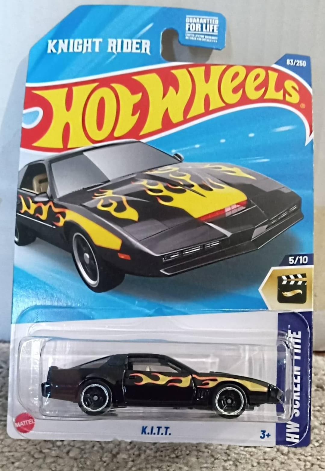 Hot Wheels Screen Time Knight Rider KITT With Flames NIP - Etsy