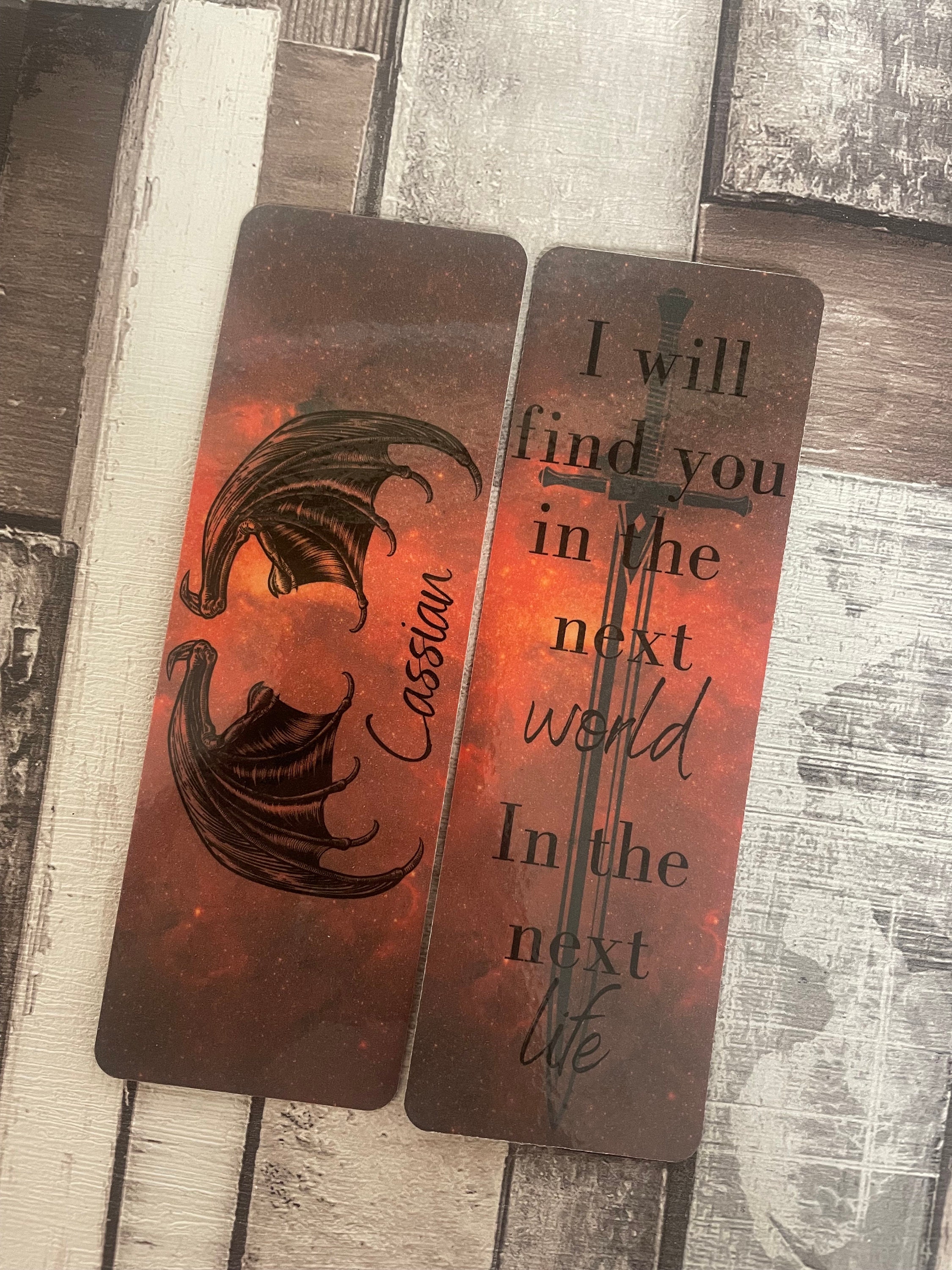 CASSIAN ACOTAR Bookmark Double Sided a Court of Thorns and - Etsy