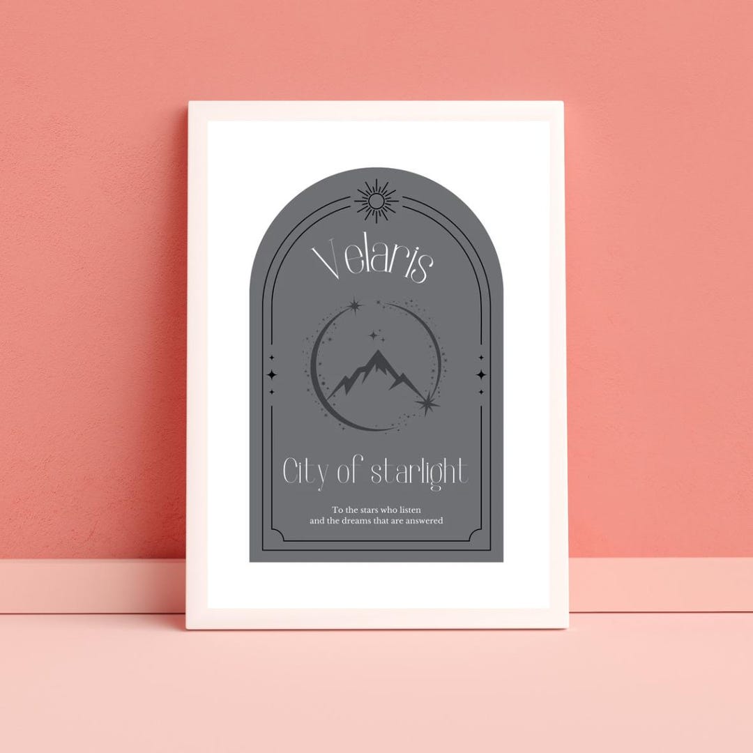 ACOTAR Digital Print, Velaris Art, Digital Posters, Book Quotes ...