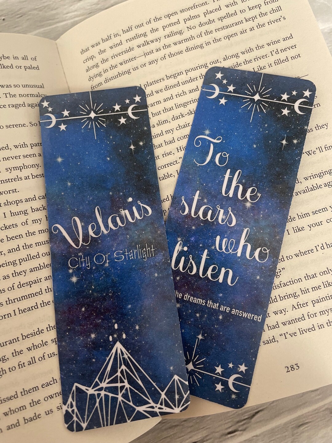 VELARIS, ACOTAR Bookmark, Double Sided, a Court of Thorns and Roses ...