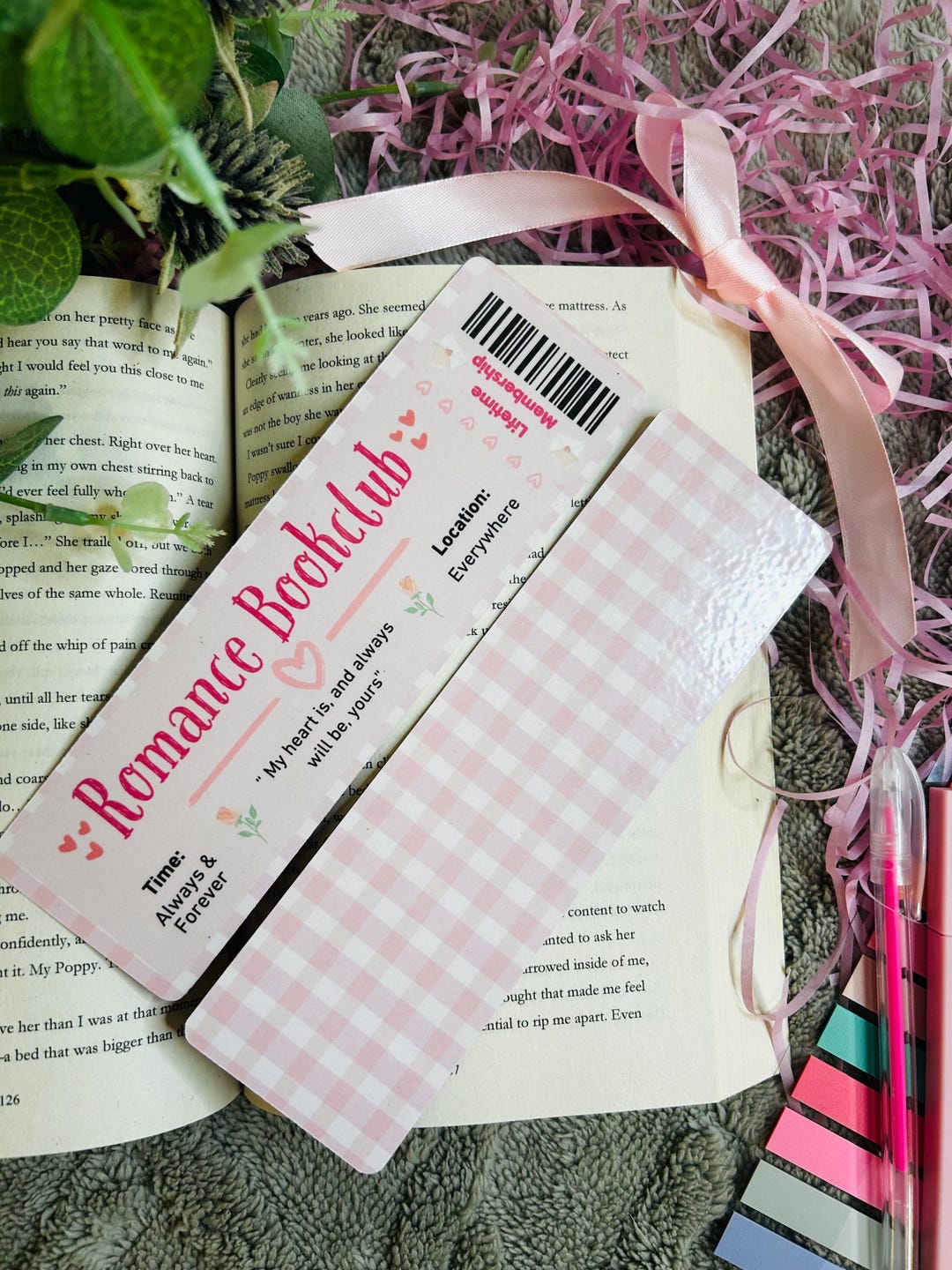 Romance Bookclub Handmade Bookmark, in My Romance Era, Romance Reader ...