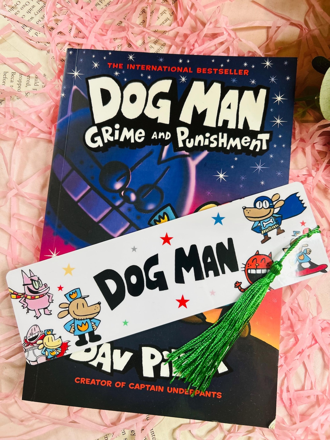 Dog Man Children's Bookmark, Gifts for Book Lovers, Kids Bookmark - Etsy