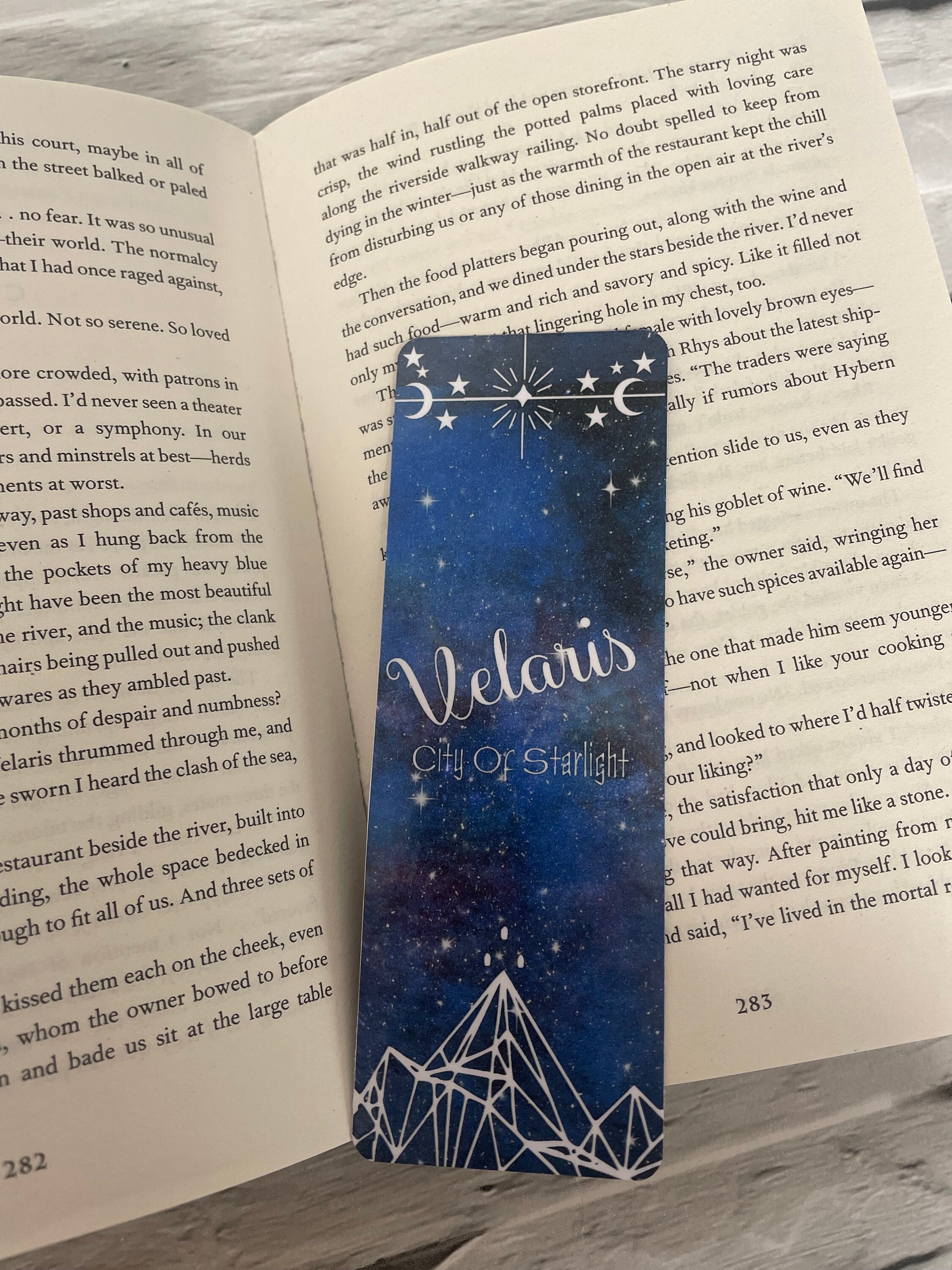 VELARIS, ACOTAR Bookmark, Double Sided, a Court of Thorns and Roses ...