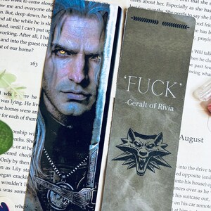 The Witcher Handmade Bookish Bookmark, Geralt of Rivia Book Lover Gifts ...