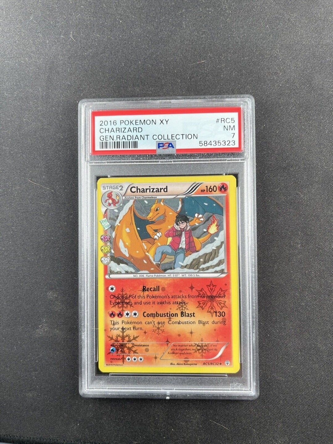 2016 Pokemon Xy Charizard Gen Radiant Collection Rc5 Nm Psa 7 - Etsy