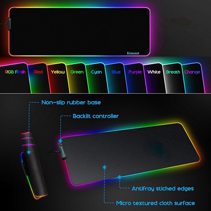 PKM Cute Gengar RGB Pc Gamer Keyboard Mouse Pad Designed & Sold By ...