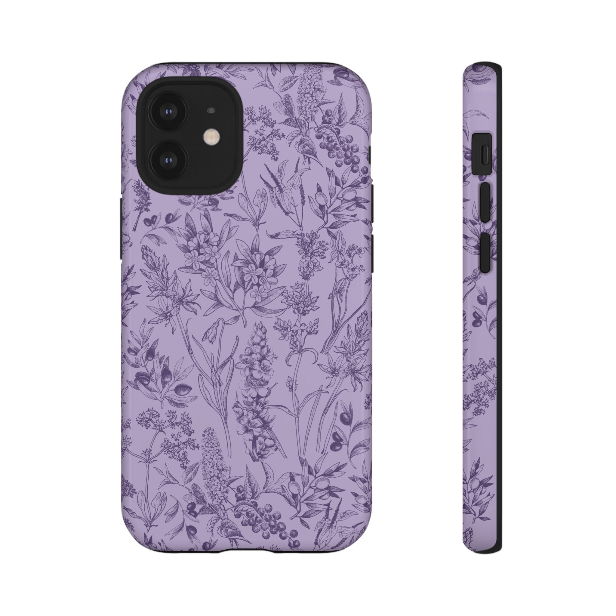 Lavender Phone Case, Lilac Phone Case, Toile De Jouy, Purple Floral ...