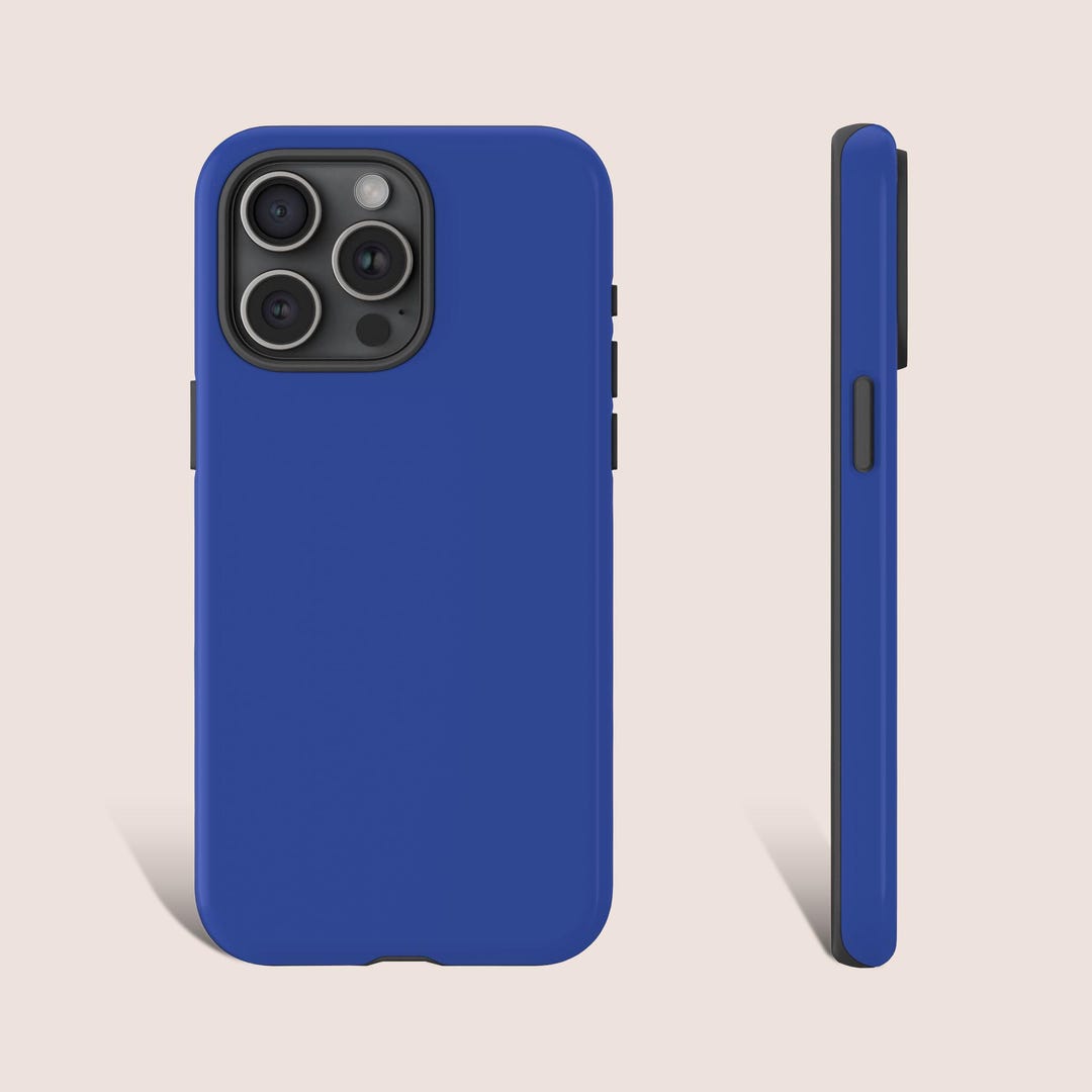 Blue Phone Case Solid Blue Phone Case Plain Blue Phone Case for iPhone ...