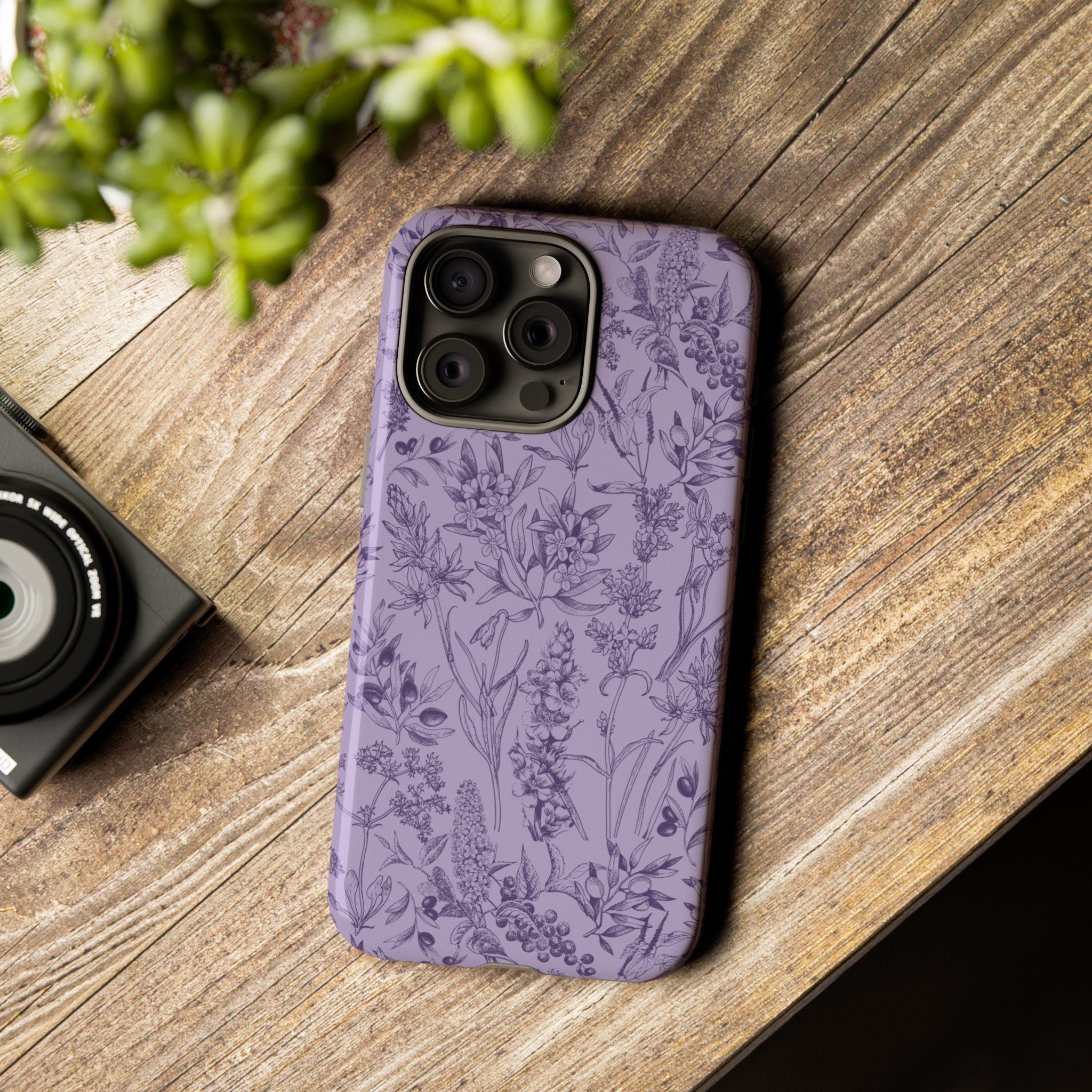 Lavender Phone Case, Lilac Phone Case, Toile De Jouy, Purple Floral ...