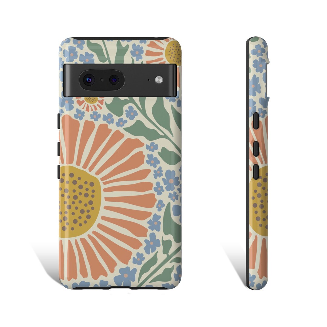 Sunflower Phone Case Pastel Color Summer Flower Phone Case Boho Phone ...