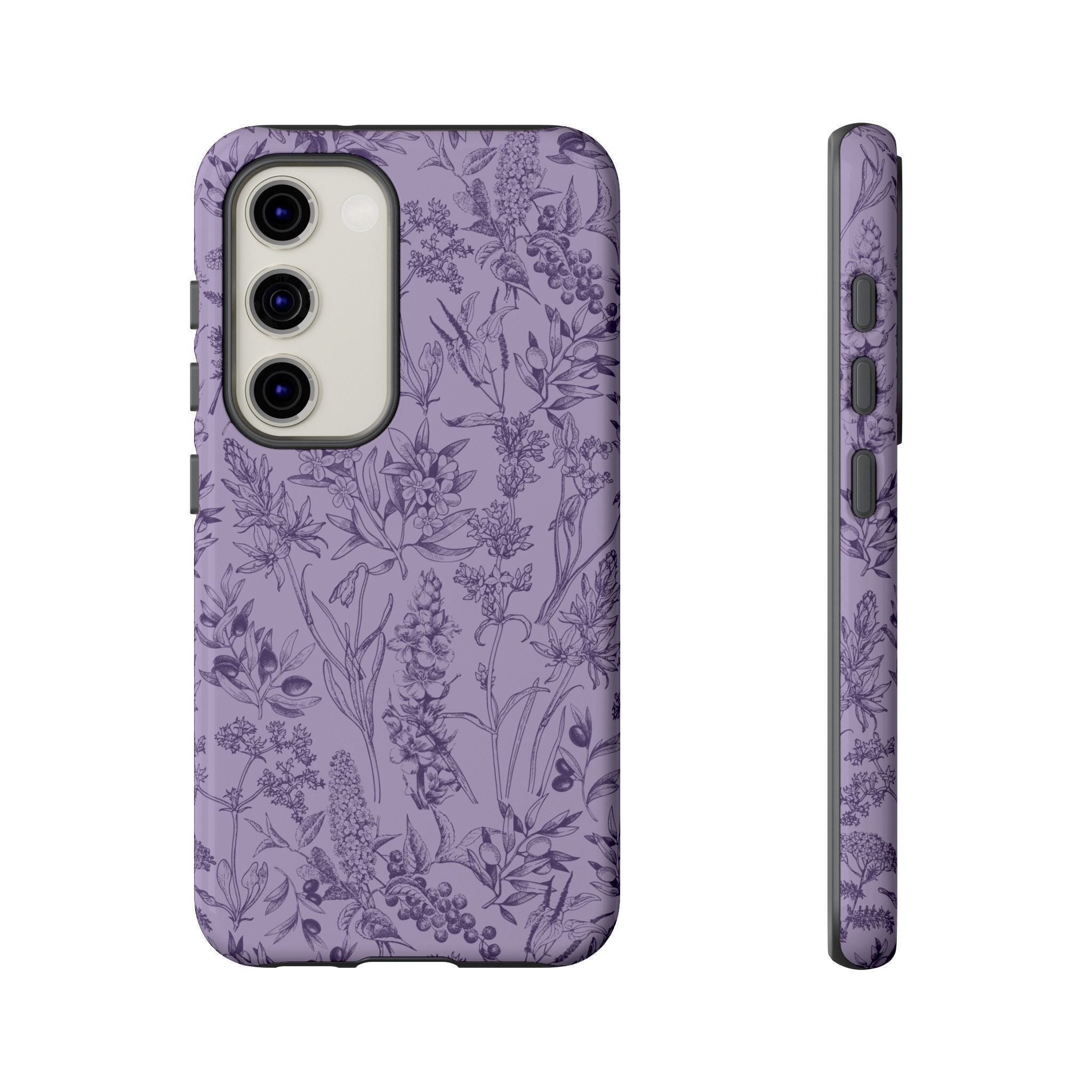 Lavender Phone Case, Lilac Phone Case, Toile De Jouy, Purple Floral ...