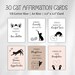 30 Affirmation Cards With Cats Printable Affirmation Cards Daily ...