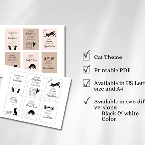 30 Affirmation Cards With Cats Printable Affirmation Cards Daily ...