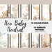 Watercolor New Baby Paper Pack: Neutral Scrapbook Patterns (digital ...