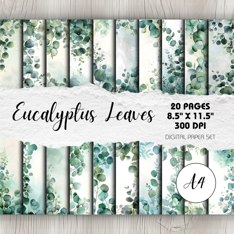 Vector Leaf Background - Etsy