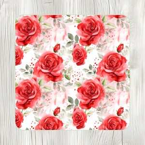 10 Seamless Patterns - Red Roses | Digital Download | Printable ...
