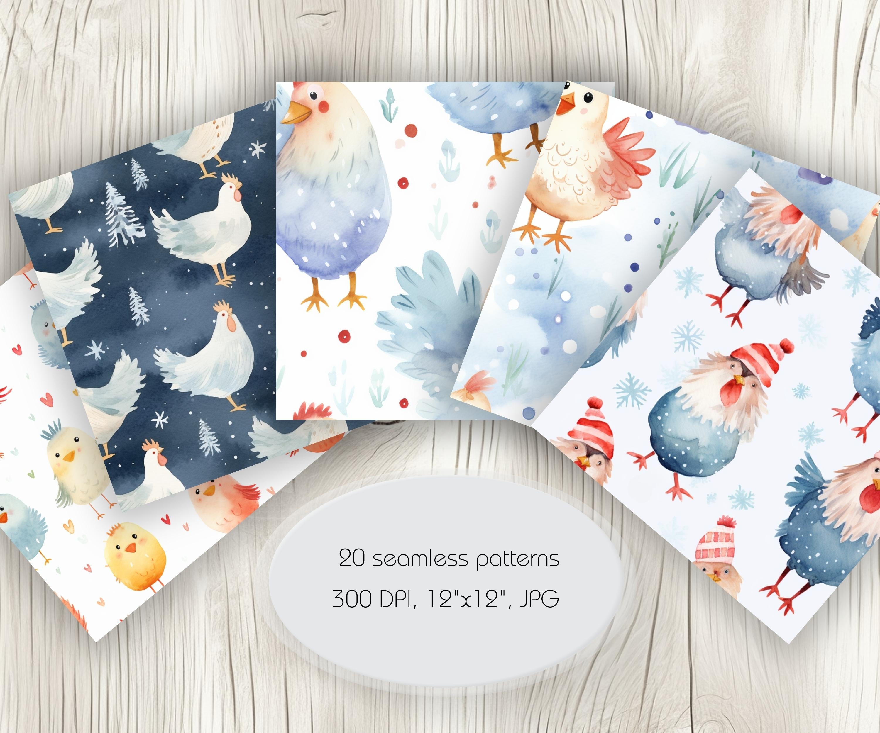 Feathered Flock Digital Paper Instant Download Digital - Etsy