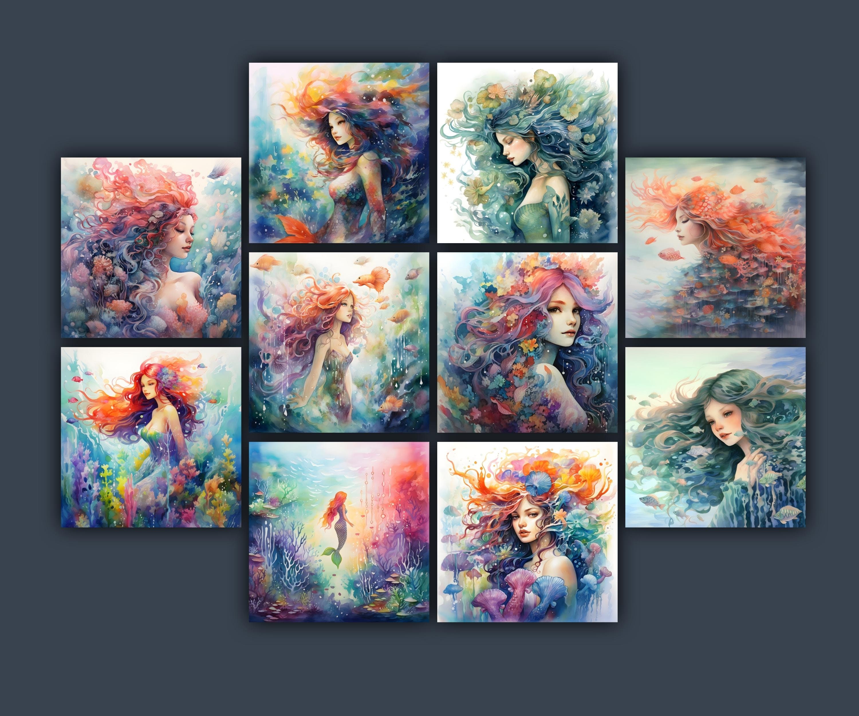 Digital Download Scrapbook Paper Mermaid Scales Seamless - Etsy