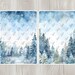 Winter Woodland Scrapbook Paper, Watercolor A4 Backgrounds (digital ...