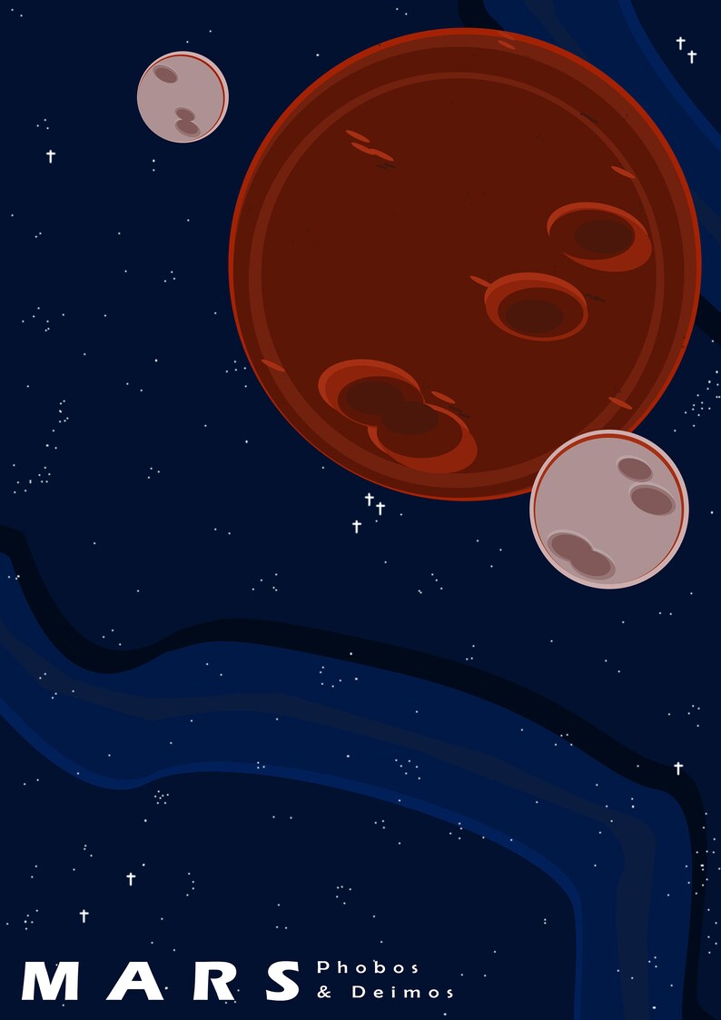 Mars Poster - Etsy