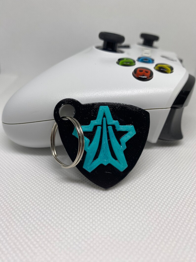 3D Printed Gaming Keychain Gamer 3d Print, 3d Printed Key Ring, Custom ...