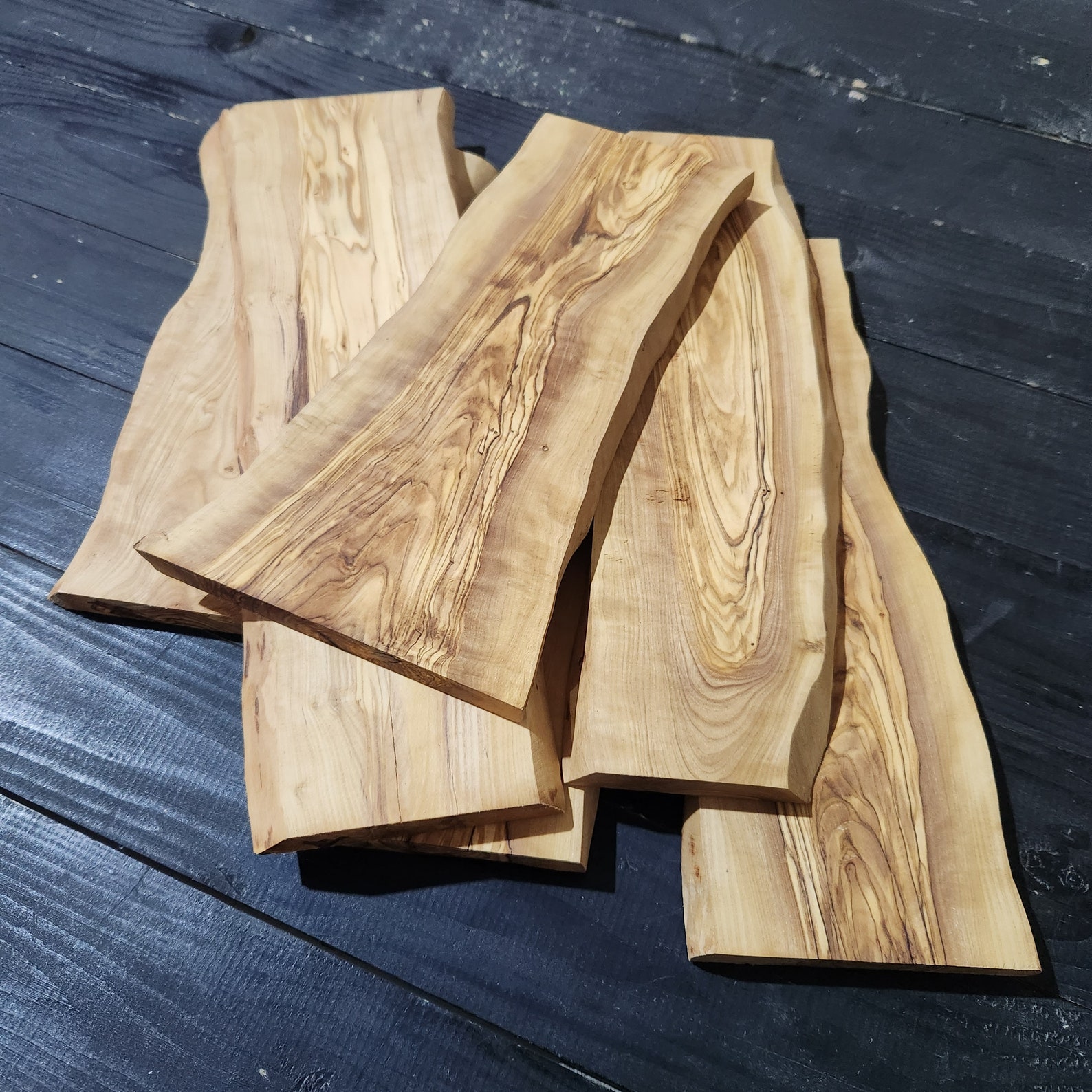Live Edge Olive Wood Slabs: DIY Epoxy Resin Art, Charcuterie Boards - Etsy