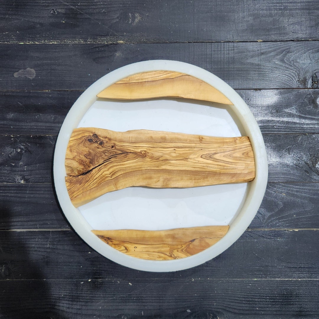 Olive Wood Slabs: Round Live Edge Pieces for DIY Epoxy Resin Art - Etsy