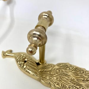 SLIGHT SECOND - Polished Brass Peacock Toilet Roll Holder Hook Bathroom ...