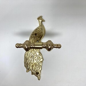 SLIGHT SECOND - Polished Brass Peacock Toilet Roll Holder Hook Bathroom ...