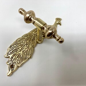 SLIGHT SECOND - Polished Brass Peacock Toilet Roll Holder Hook Bathroom ...