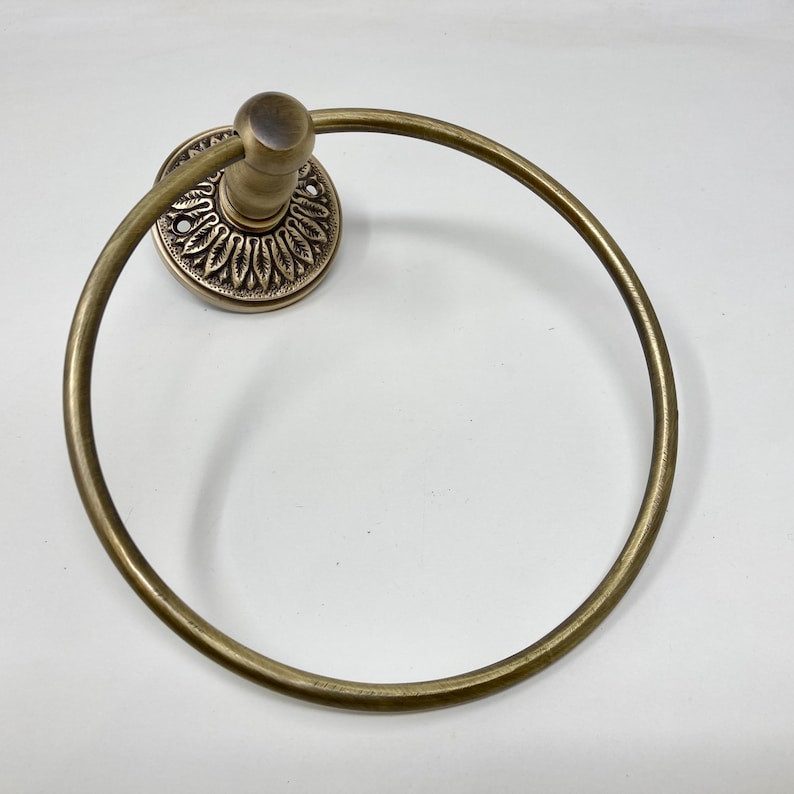 Toilet Roll Holder, Hand Towel Ring Robe Hook Antique Brass Bathroom ...