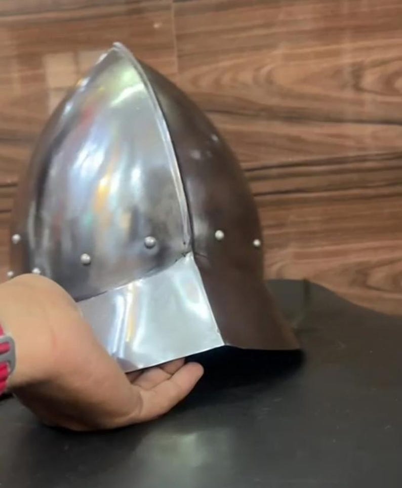 Medieval Kettle Hat Armor Helmet Knight Crusader Steel Armor Replica - Etsy